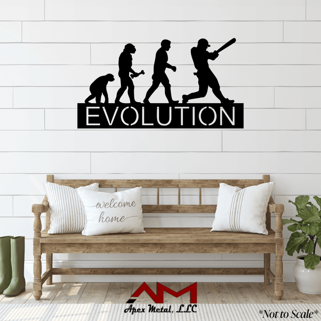 Baseball Evolution Sign