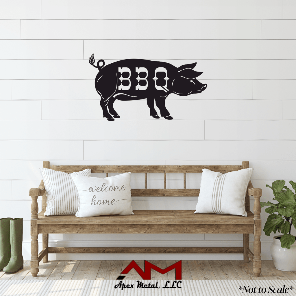 "Piggy Q" BBQ Sign
