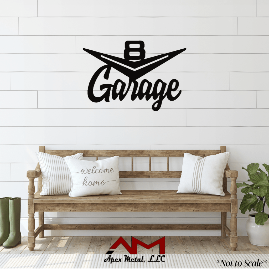 V8 Garage Sign